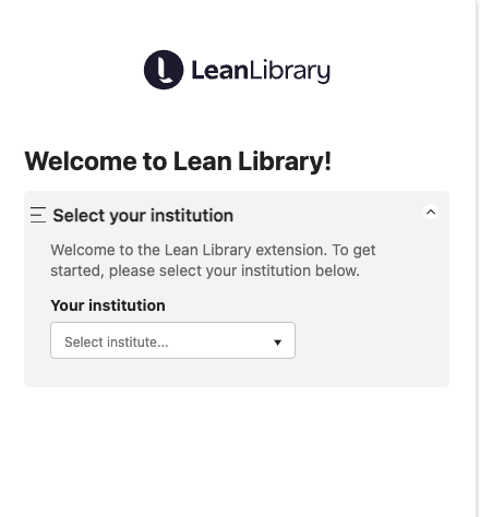 How do I setup the Lean Library Browser Extension? – Lean Library Users