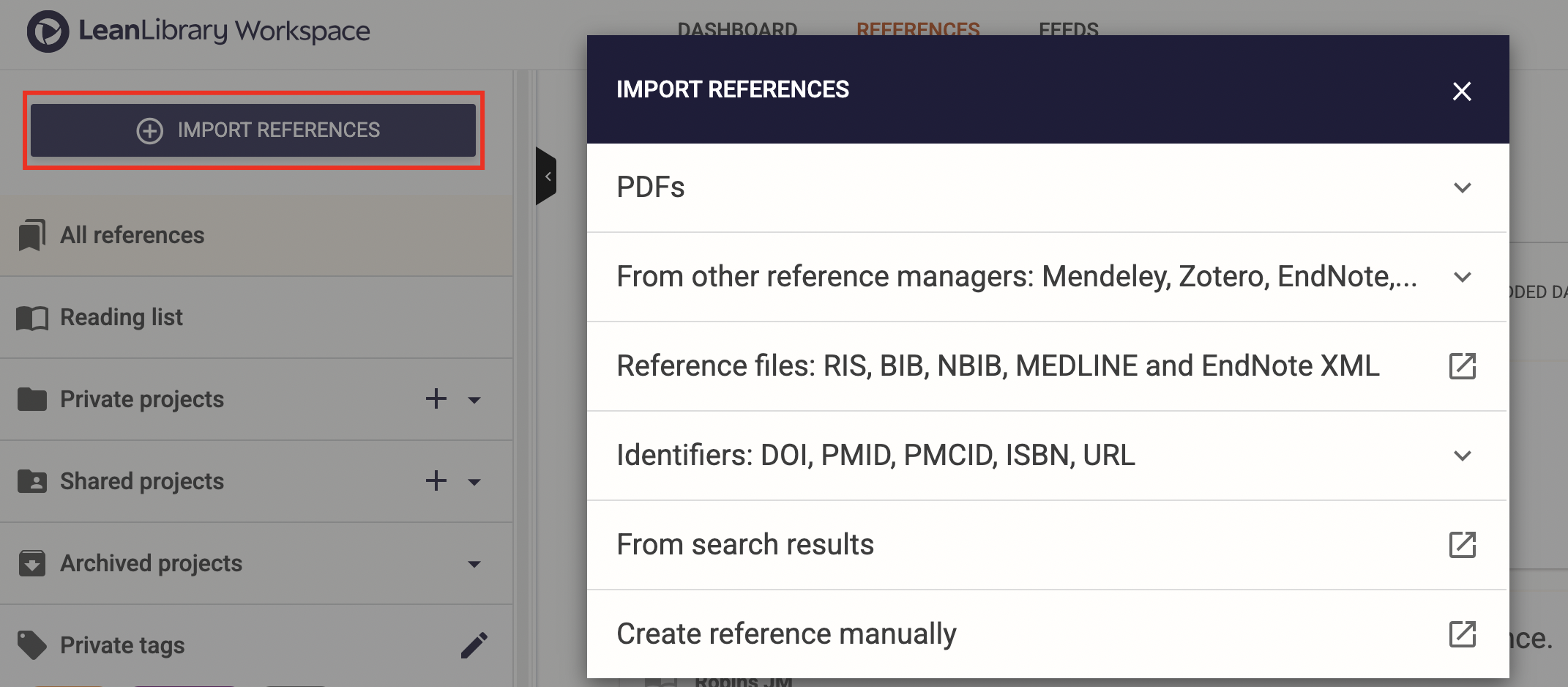 How do I import references? – Lean Library Users