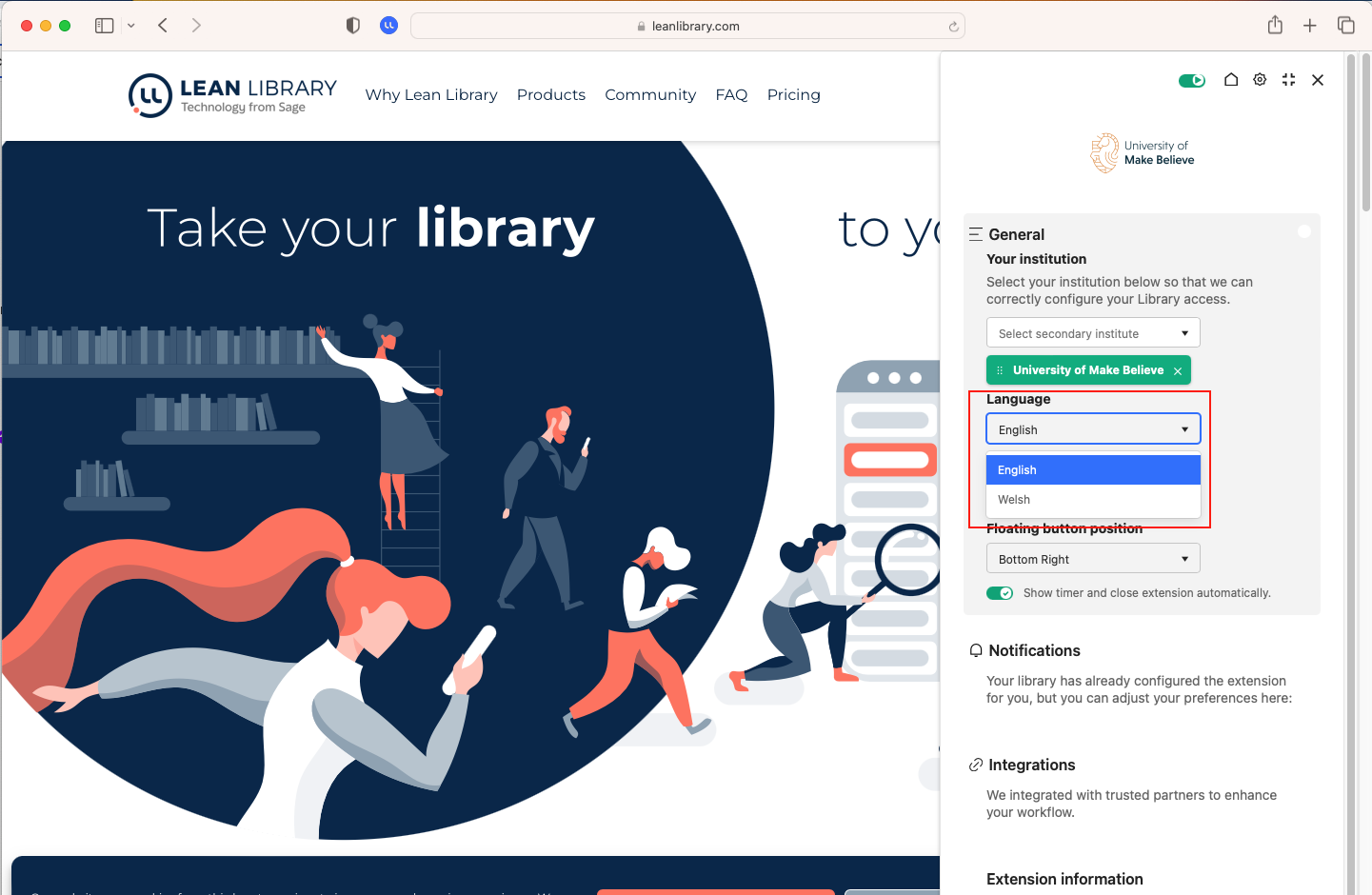Downloading extension on Safari – Lean Library Users