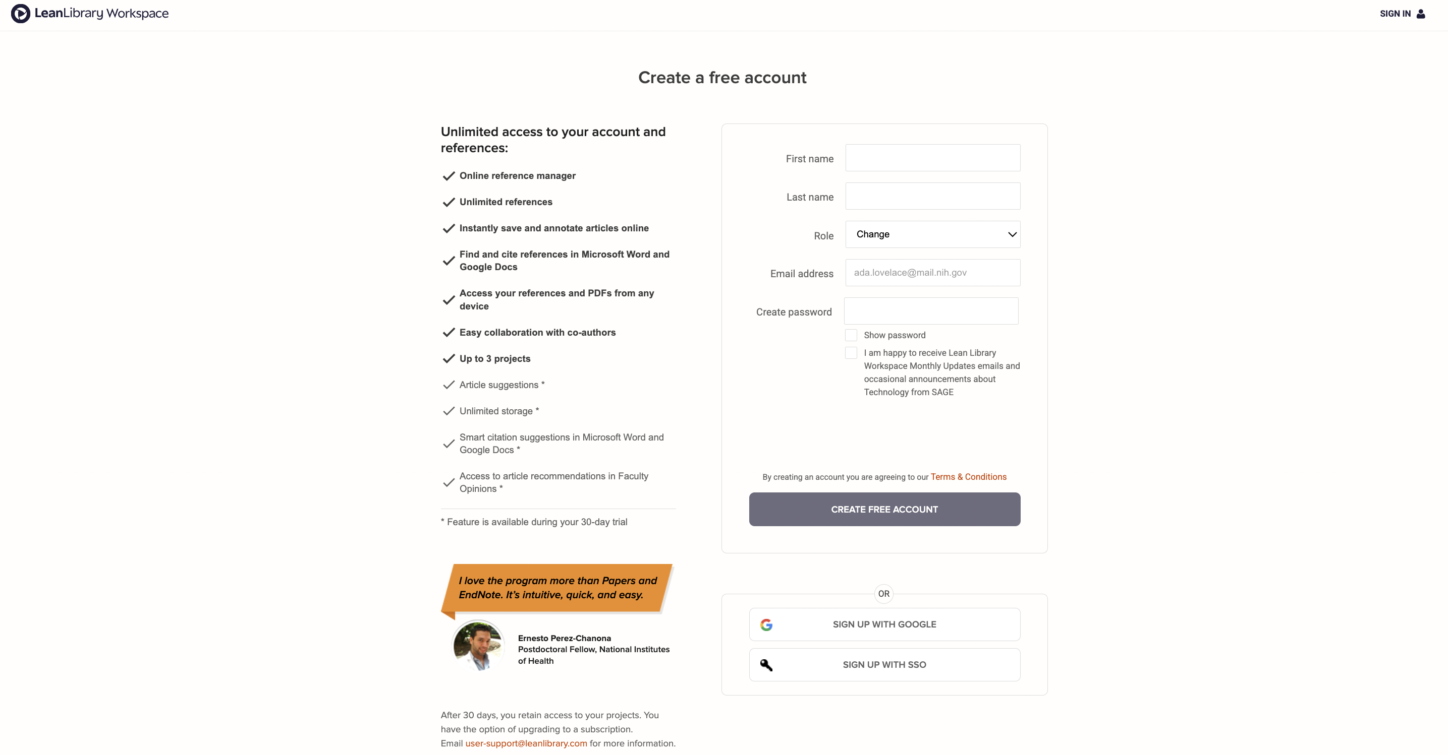 How do I create an account, and log in to Workspace? – Lean Library Users