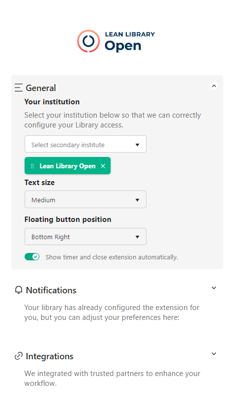 How to use Lean Library if my institute is not subscribed to Lean Library? – Lean Library Users